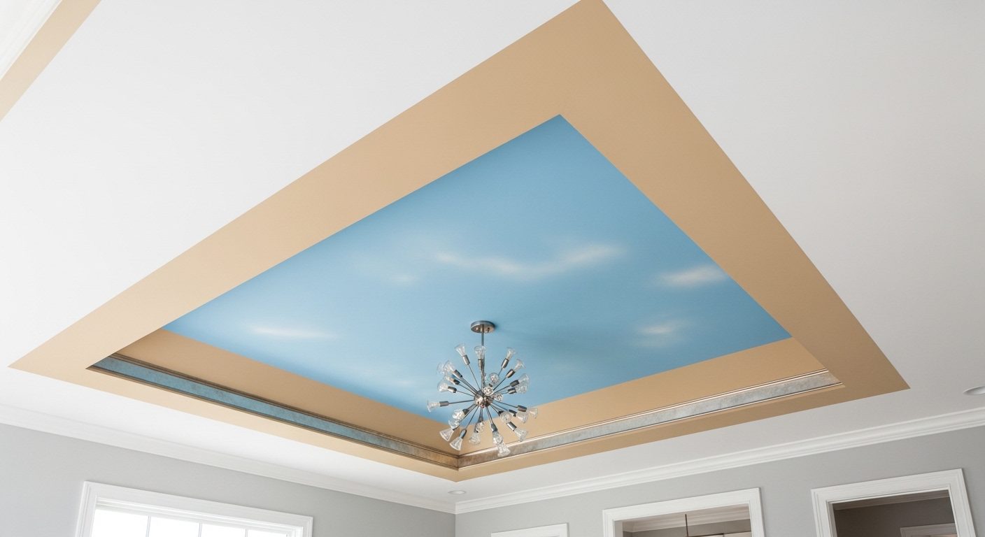 How to Improve Weird Tray Ceiling Design?