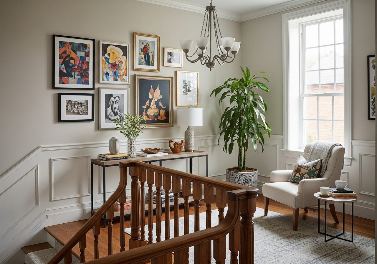 30 Staircase Landing Ideas for Small & Large Spaces: You will Adopt