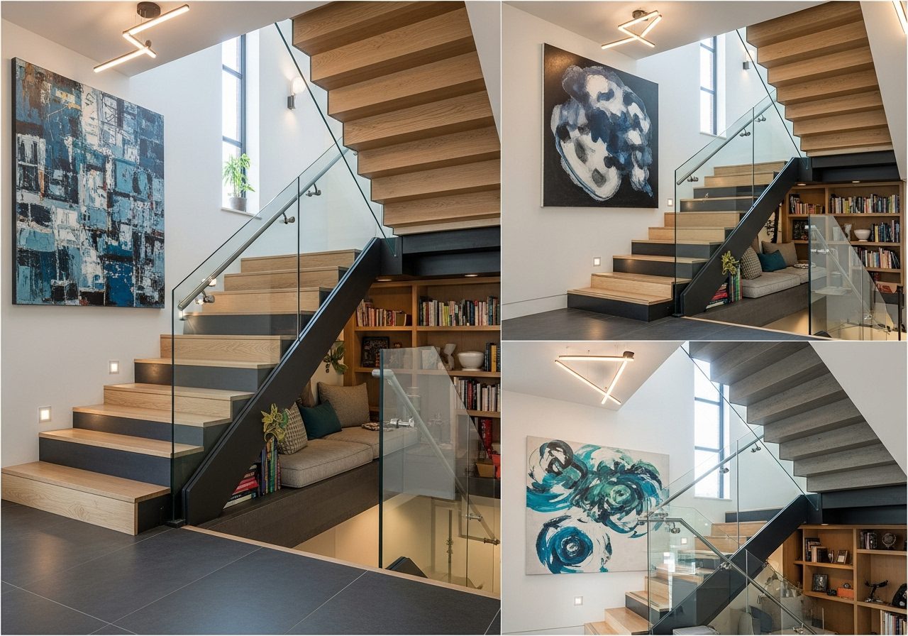 30 Staircase Landing Ideas for Small & Large Spaces: You will Adopt