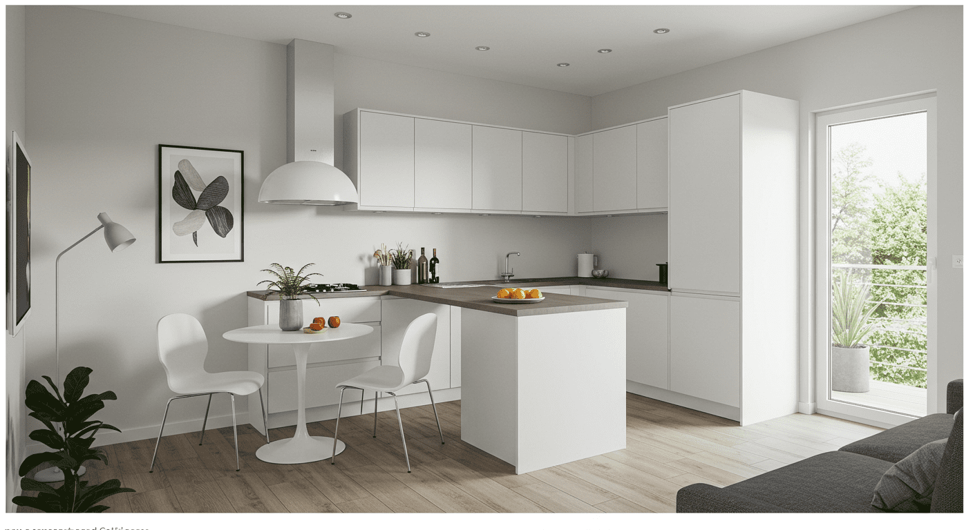 10 Genius Ways of Small Kitchen with Dining Table Layout