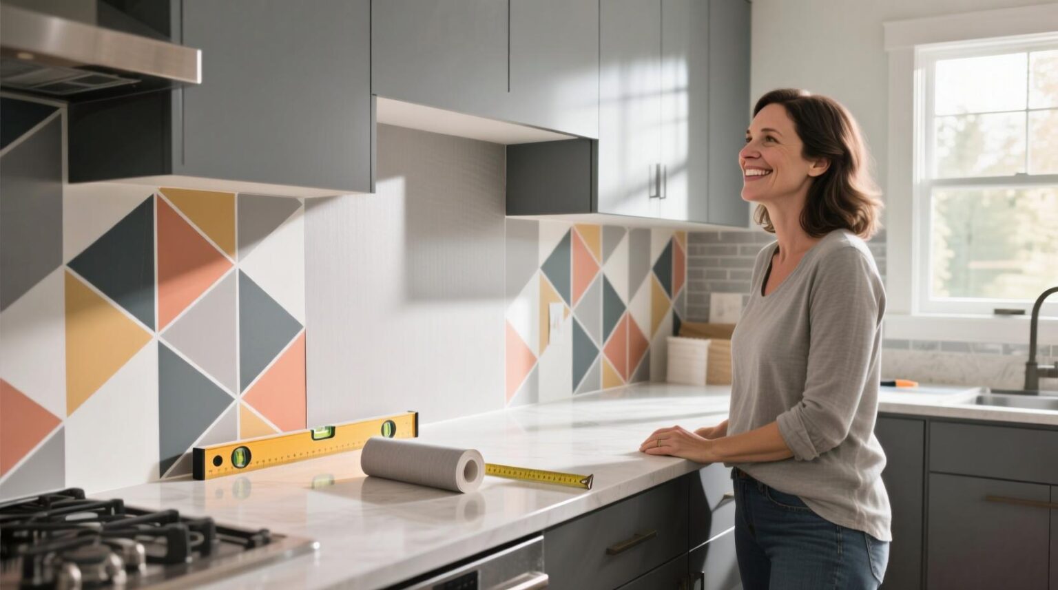 25 Peel-and-Stick Backsplash Ideas for Kitchens