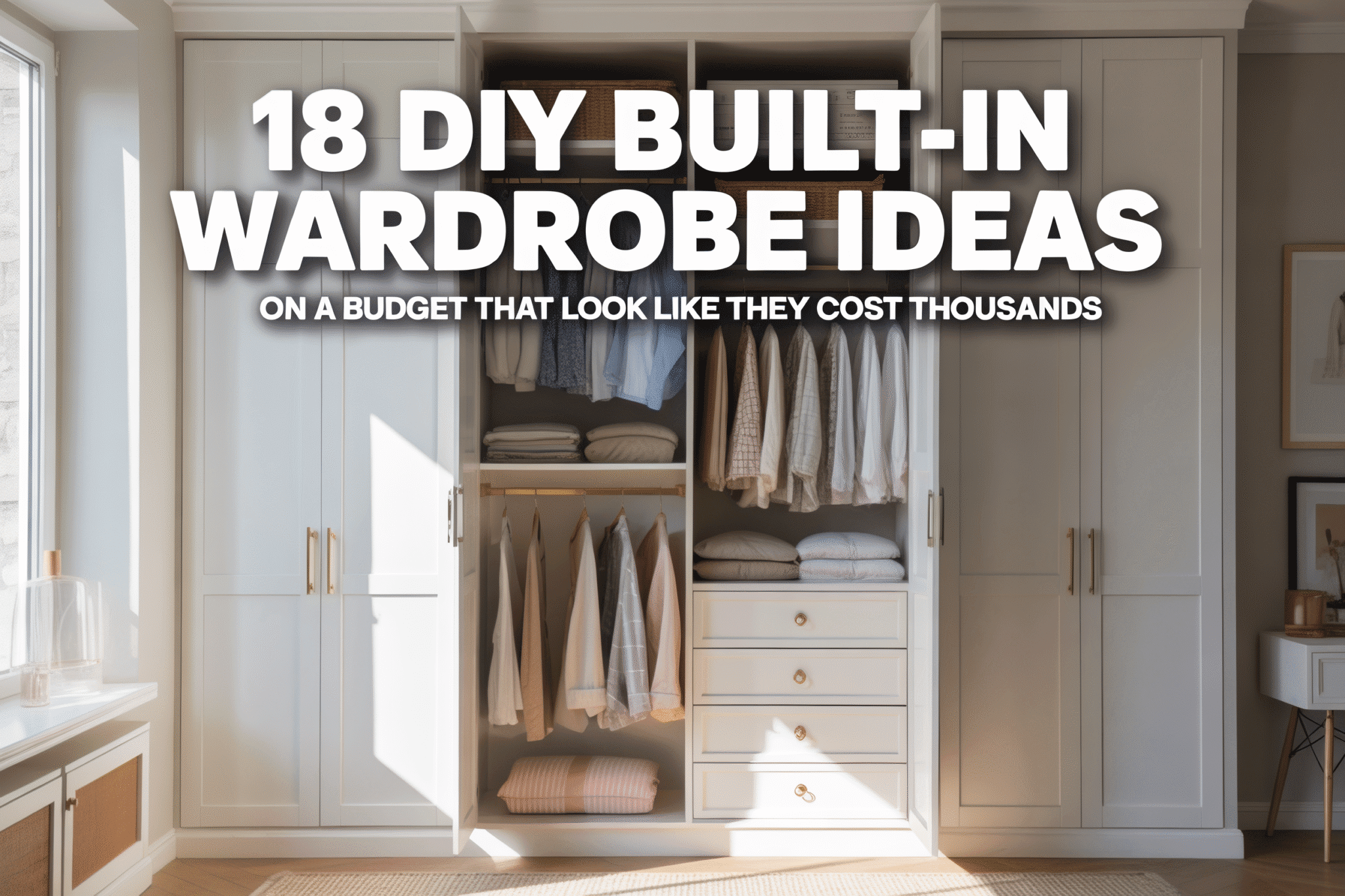 18 DIY Built-In Wardrobe Ideas on a Budget That Look Like They Cost ...
