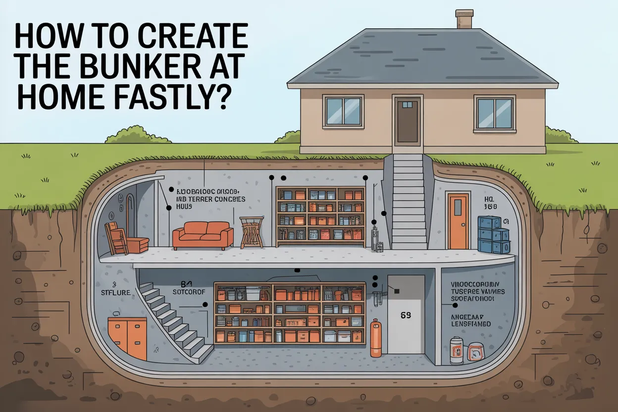 How to Create a Bunker at Home Quickly?